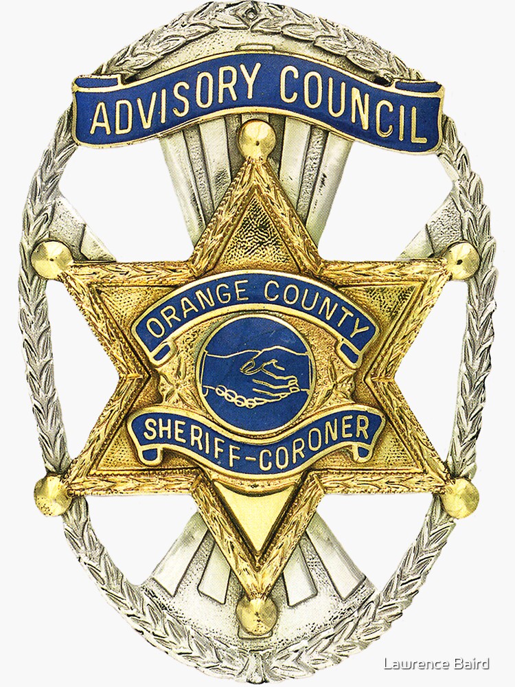 "Orange County California Sheriff-Coroner" Sticker for Sale by ...