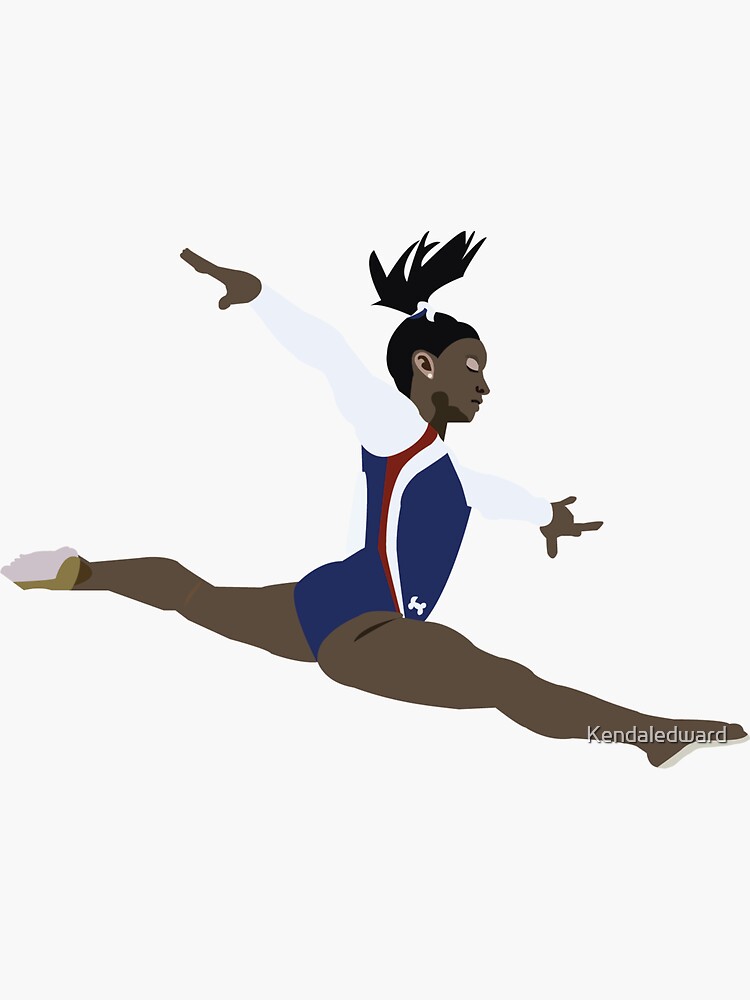 "Simone Biles " Sticker for Sale by Kendaledward | Redbubble