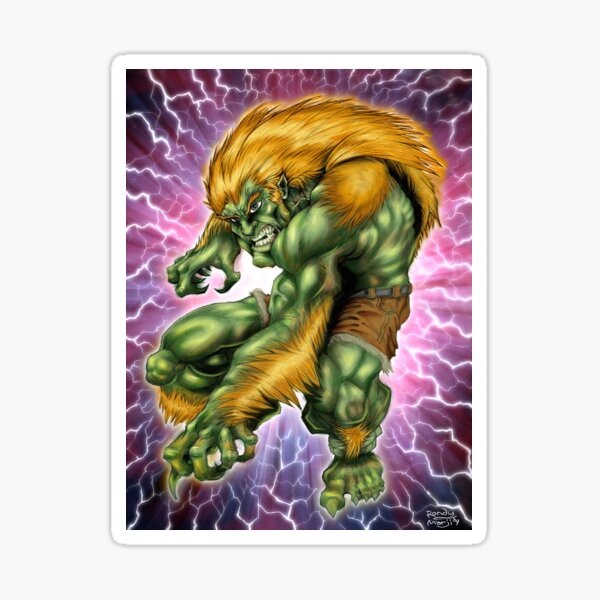 "Blanka Electric" Sticker for Sale by revstyledesign | Redbubble
