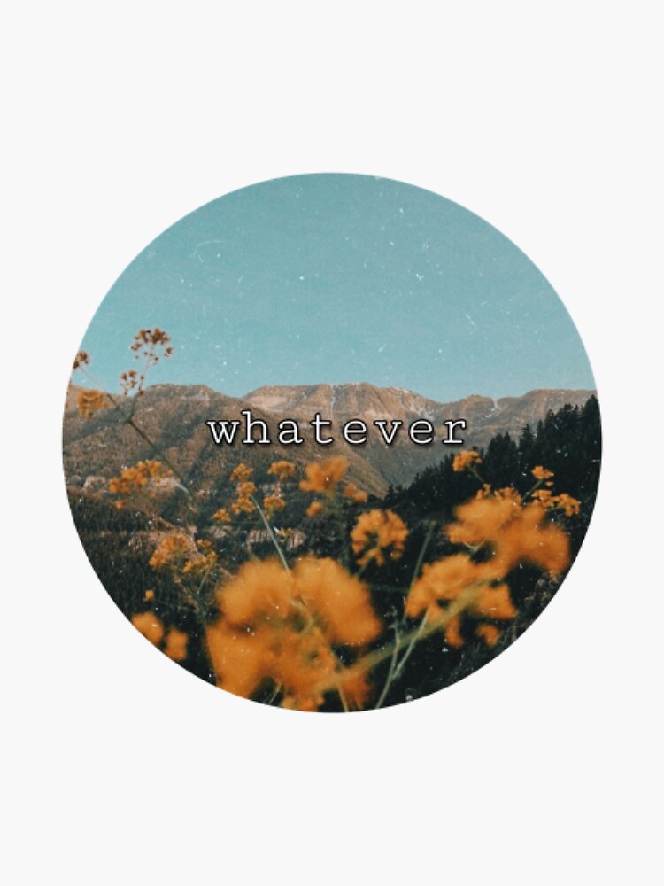 "whatever" Sticker for Sale by tbh10 | Redbubble