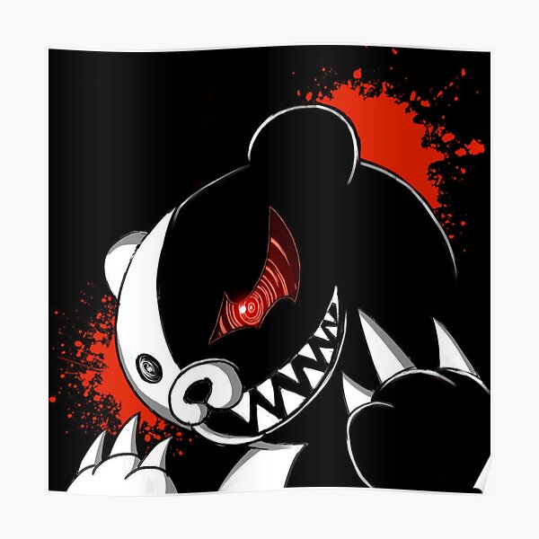 "Monokuma" Poster for Sale by Treephoenix | Redbubble