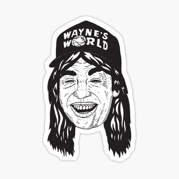 "Party on, Wayne" Sticker by tiffanysitruc | Redbubble