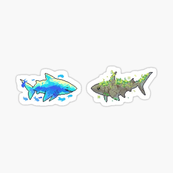 "Elemental sharks" Sticker for Sale by paperfinch | Redbubble
