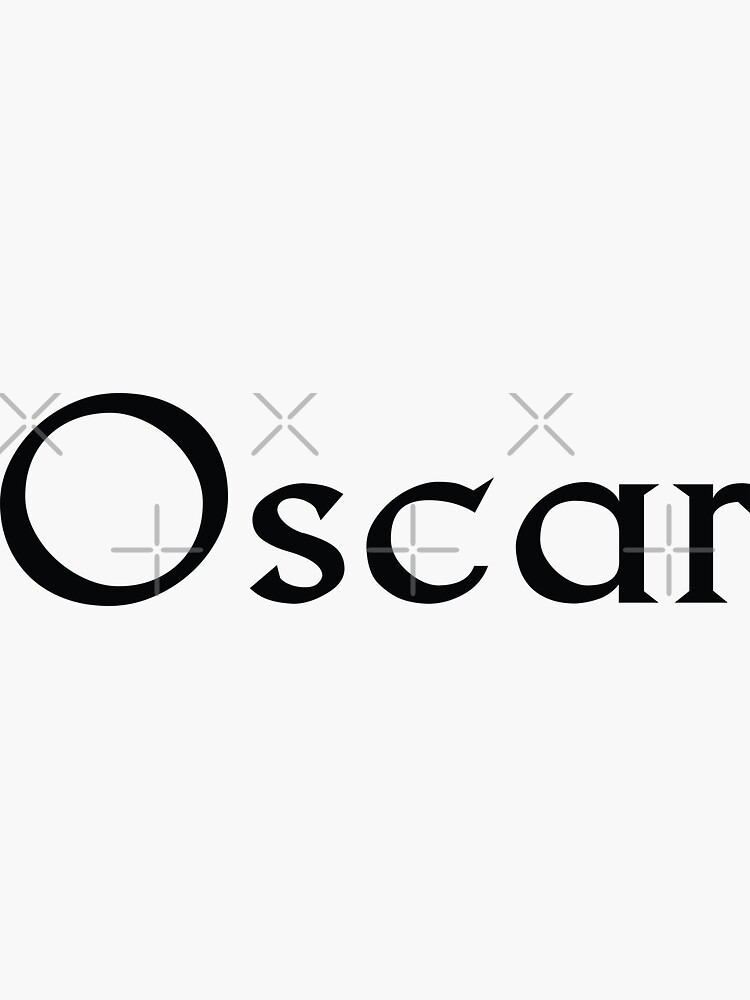 "Oscar Name" Sticker for Sale by ProjectX23 | Redbubble