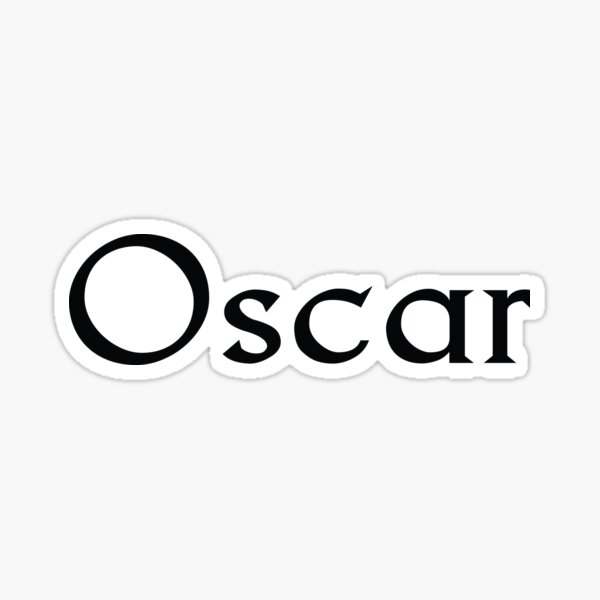 "Oscar Name" Sticker for Sale by ProjectX23 | Redbubble