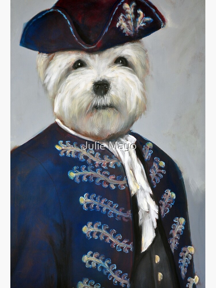 "Quirky Anthropomorphic Prince Poodle Portrait Painting" Poster by ...