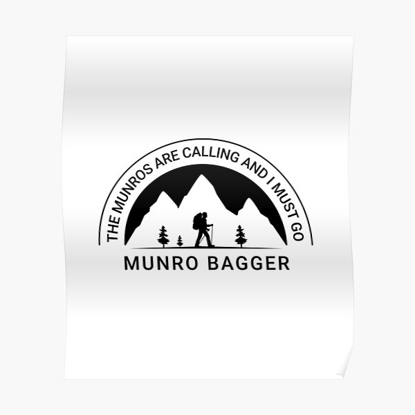 "The Munros are Calling and I Must Go - Hillwalking Munro Bagger Design ...