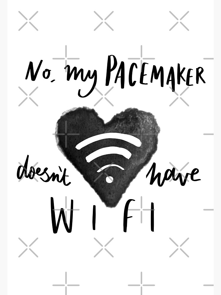 "Pacemaker WIFI" Greeting Card for Sale by Oh So Linear Art | Redbubble