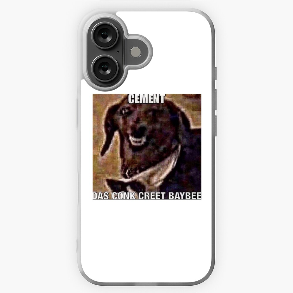 "cement das conk creet baybee" Sticker for Sale by PigSucculent | Redbubble