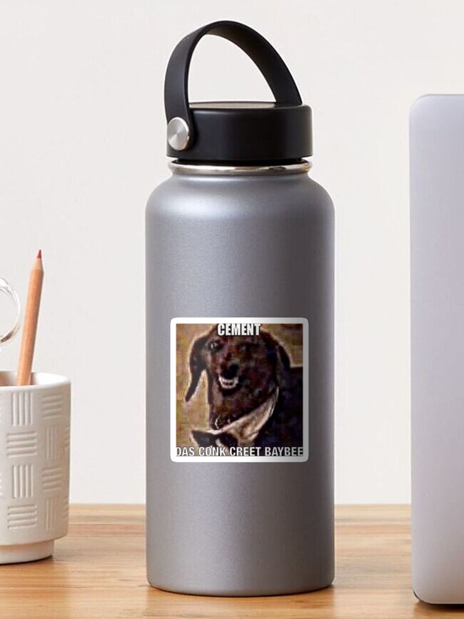 "cement das conk creet baybee" Sticker for Sale by PigSucculent | Redbubble