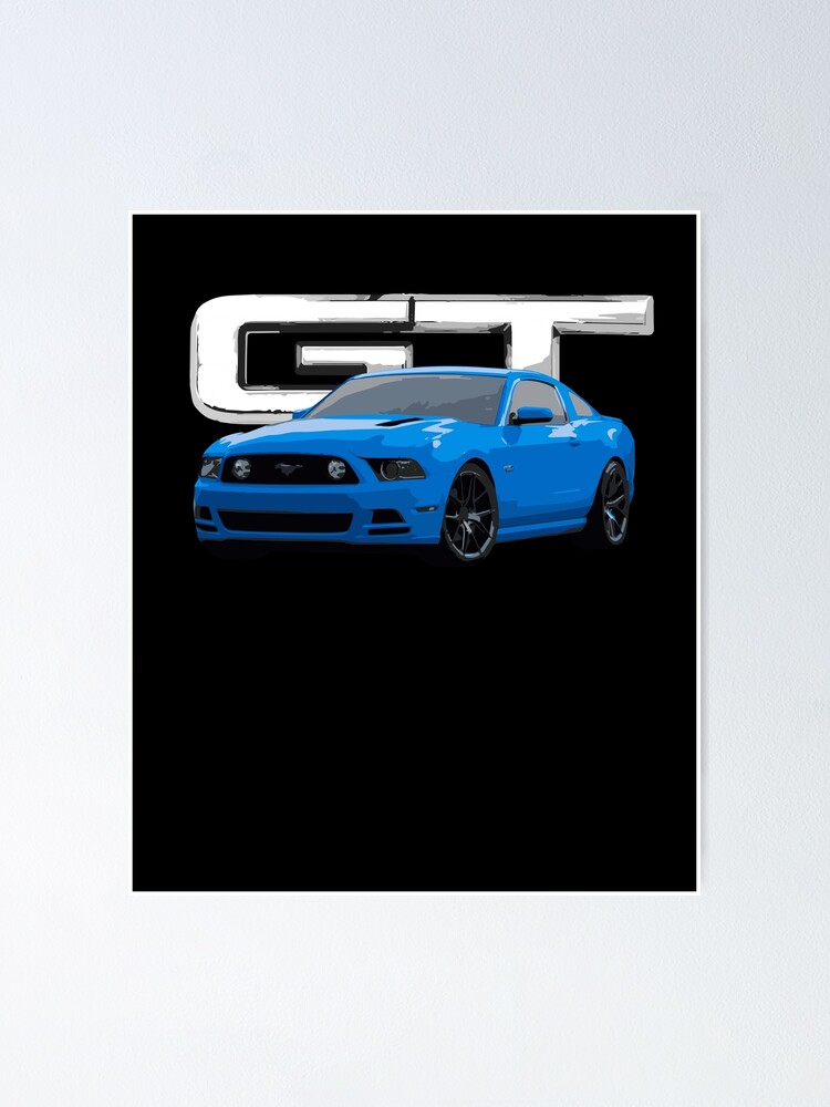 "GT Mustang Grabber Blue s197" Poster for Sale by cowtownCOWBOY | Redbubble