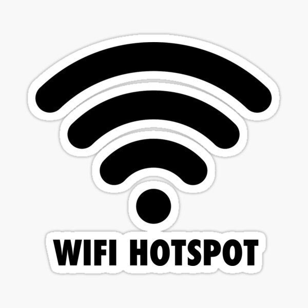 "WIFI HOTSPOT" Sticker by MattTheGreat | Redbubble