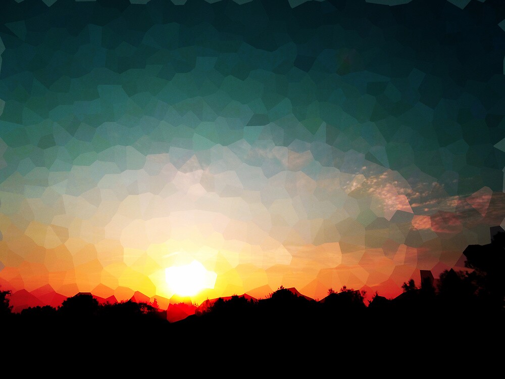 "Sunset Abstract" by Debbie Robbins | Redbubble