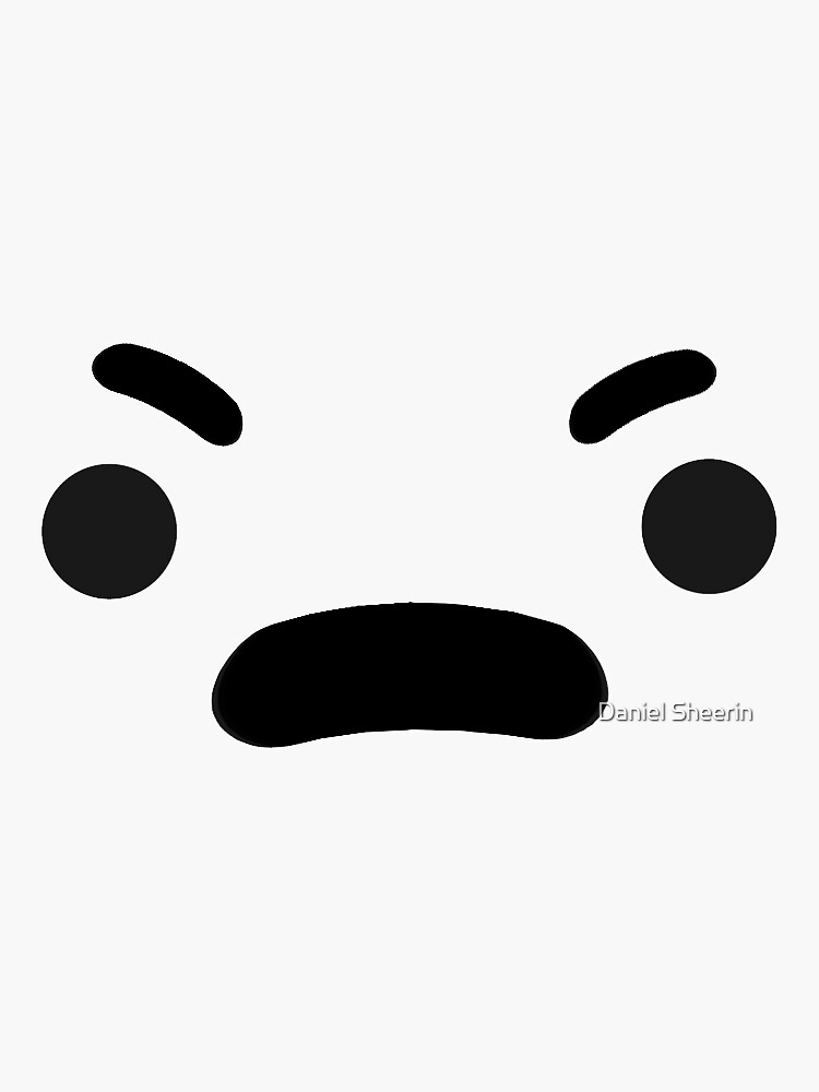 "Angry Face" Sticker by LittlezoomDan | Redbubble