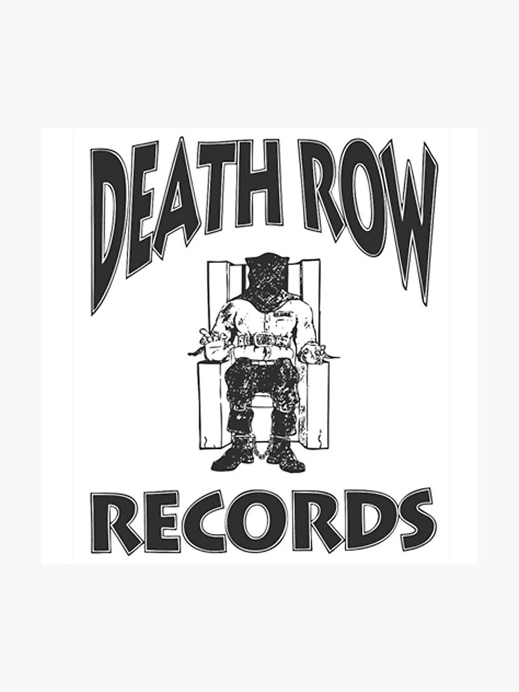 "DEATH ROW RECORDS " Sticker for Sale by zackfenwick | Redbubble