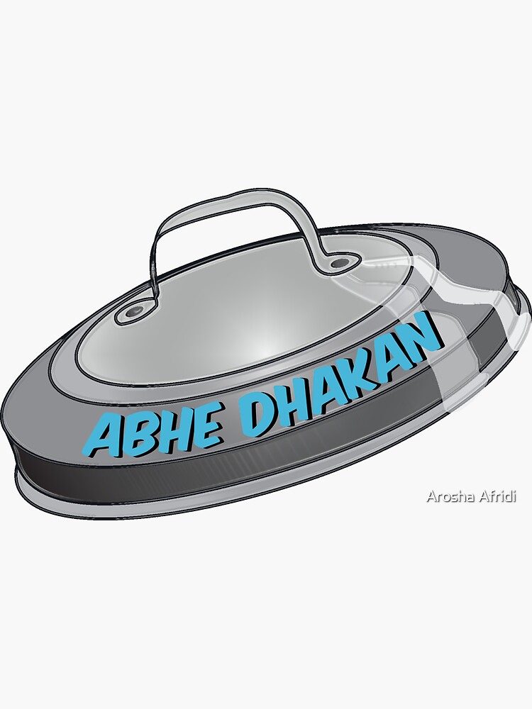 "Abhe Dhakan" Sticker for Sale by AroshasDesigns | Redbubble