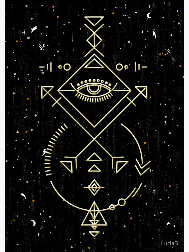 Lámina artística « surgió de la combinación de chamanismo y geometría ...