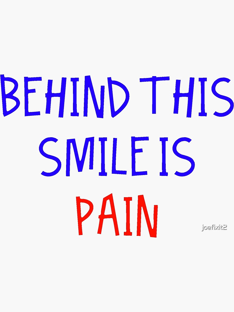 "Pain" Sticker by joefixit2 | Redbubble