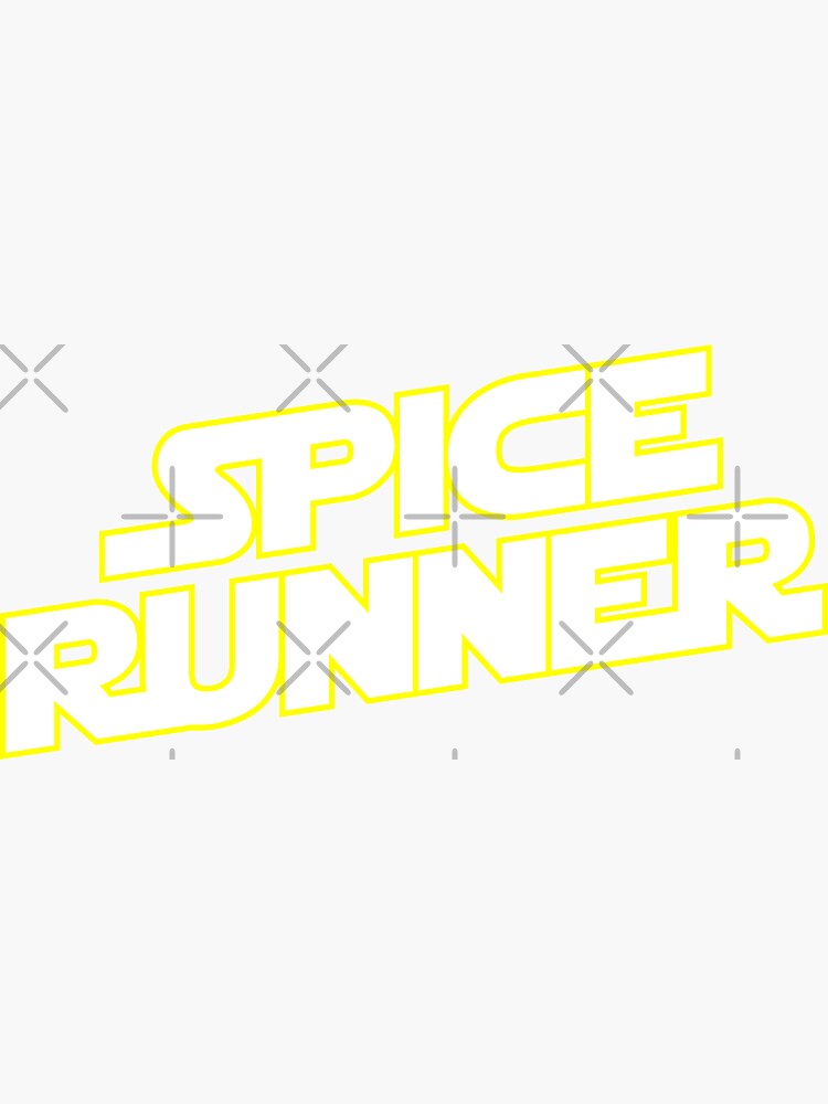 "Spice Runner Outline" Sticker by TheFlying6 | Redbubble