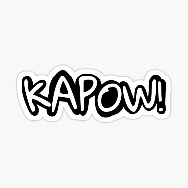 "Kapow!" Sticker for Sale by agibson | Redbubble