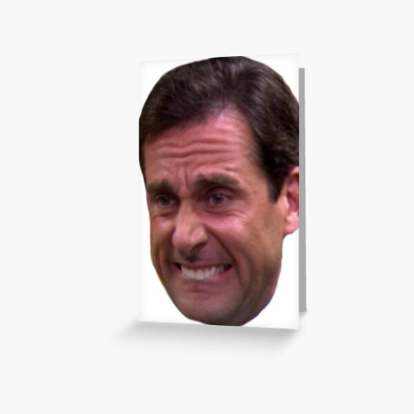 "Michael Scott Large Face - The Office" Greeting Card for Sale by ...