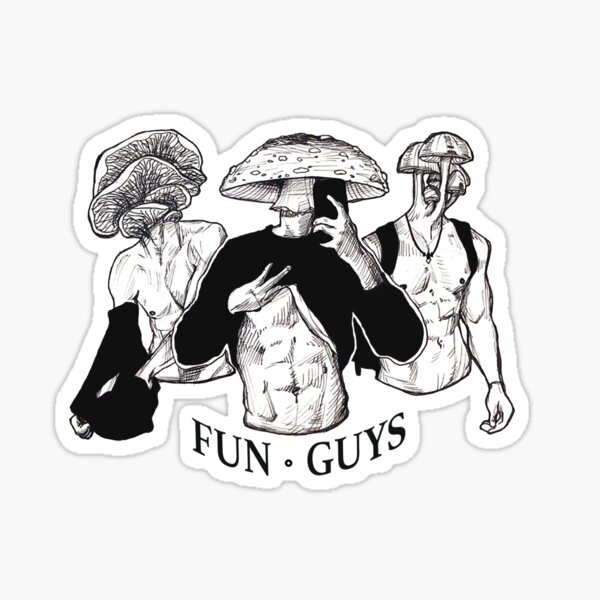 "Fun Guys" Sticker for Sale by Milo-Westpoint | Redbubble