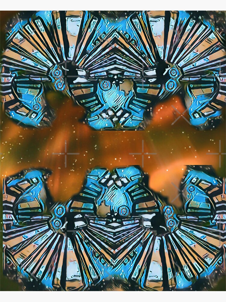 "Hello Space Mayan " Sticker by NolaJere | Redbubble