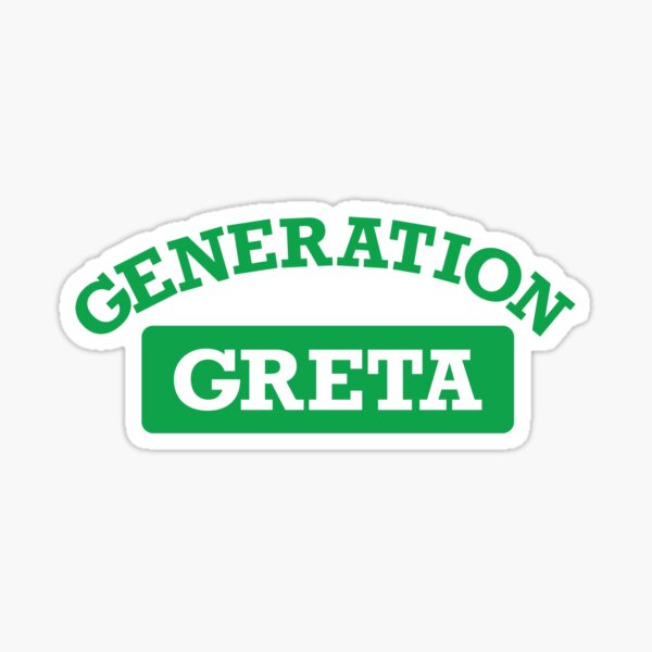 "Generation Greta" Sticker by CoolYule | Redbubble