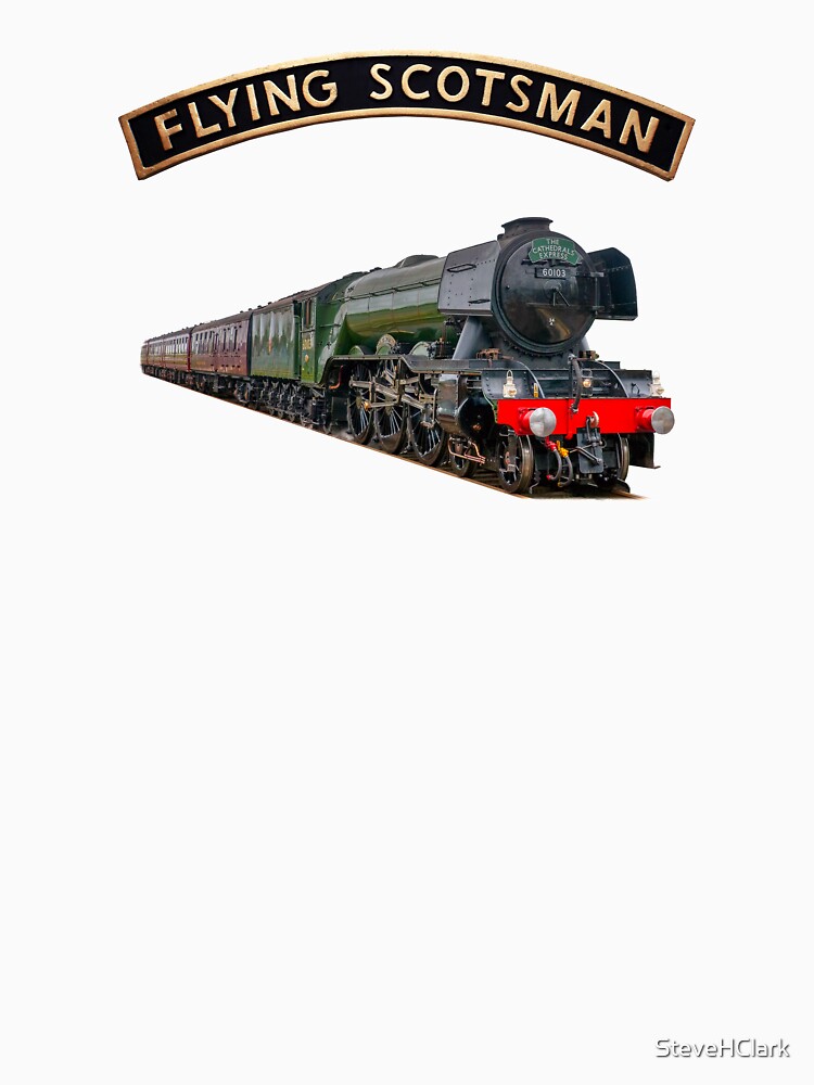 "The Flying Scotsman and Nameplate" Essential T-Shirt for Sale by ...