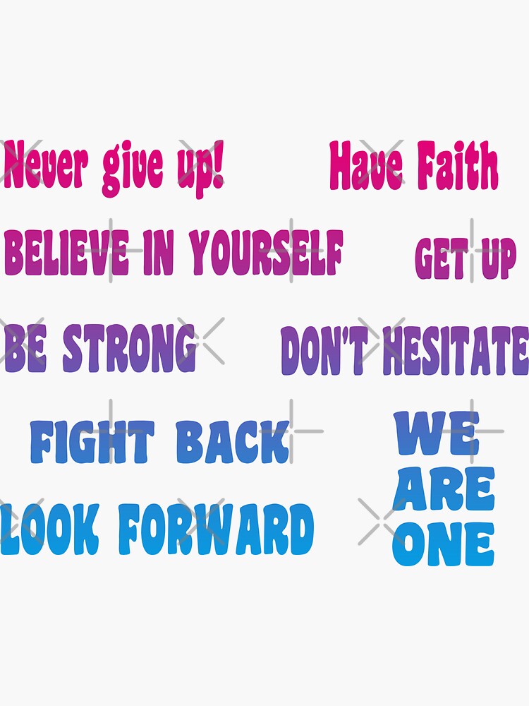 "Motivational Quotes Sticker Pack (Bold)" Sticker by SassyClassyMe ...