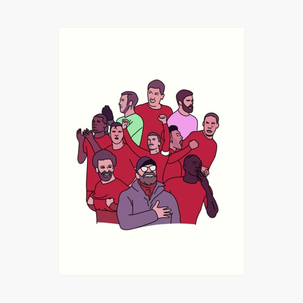 "Liverpool FC Cartoon" Art Print for Sale by russell7lee | Redbubble