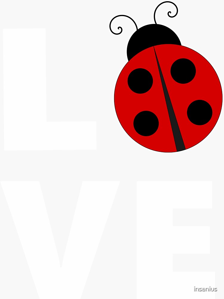 "Ladybug Love Ladybug Lovers Ladybug Gift Ladybug Lover" Sticker for ...