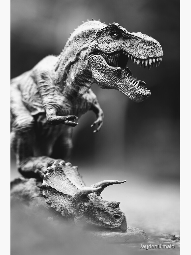 "T. Rex Victory (B+W)" Poster for Sale by JaydenDimaio | Redbubble