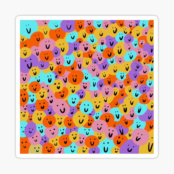 "vsco happy colorful smile" Sticker for Sale by bridgetmauldin | Redbubble