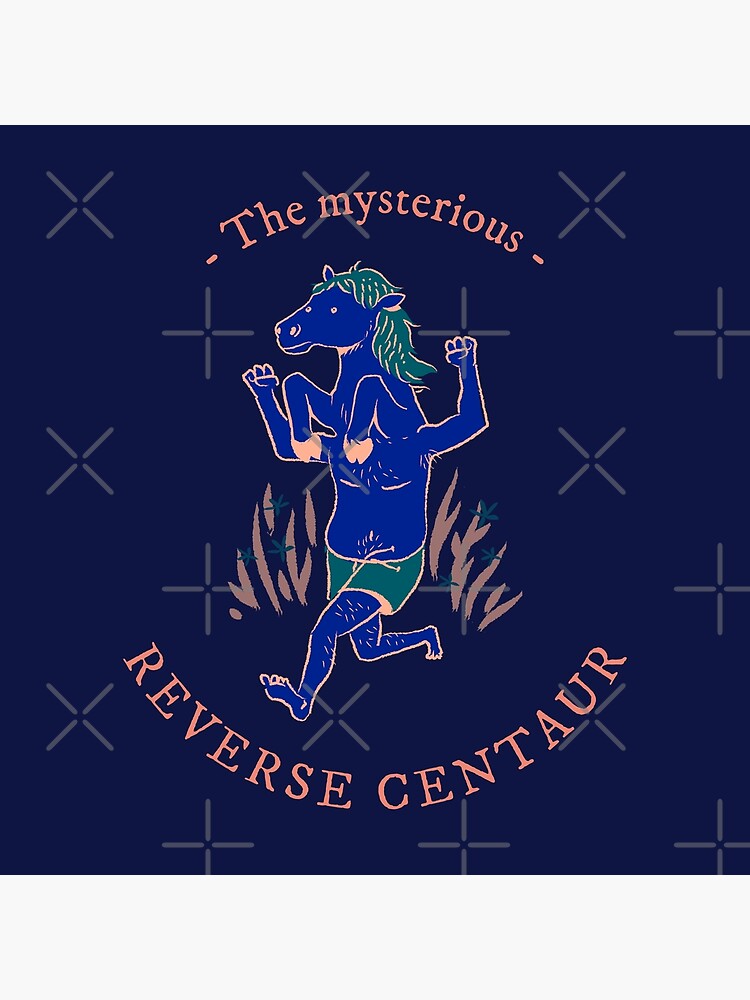 "MYSTERIOUS REVERSE CENTAUR ROYAL BLUE" Poster by CharlieCreator ...