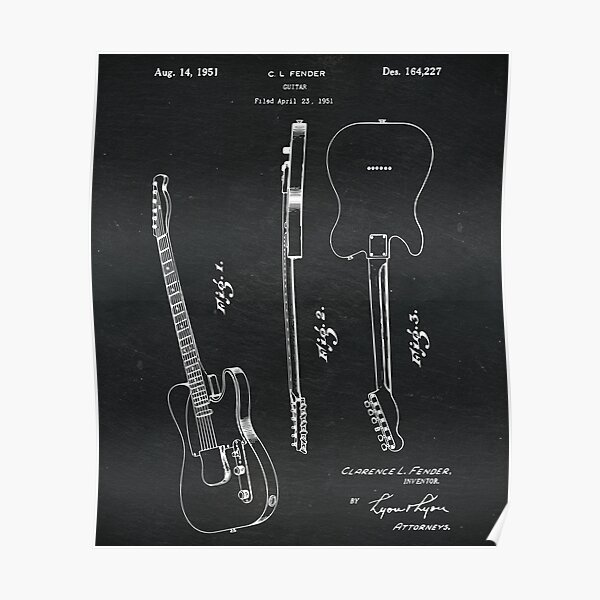 "Fender Guitar" Poster for Sale by EbukaAmadiObi19 | Redbubble