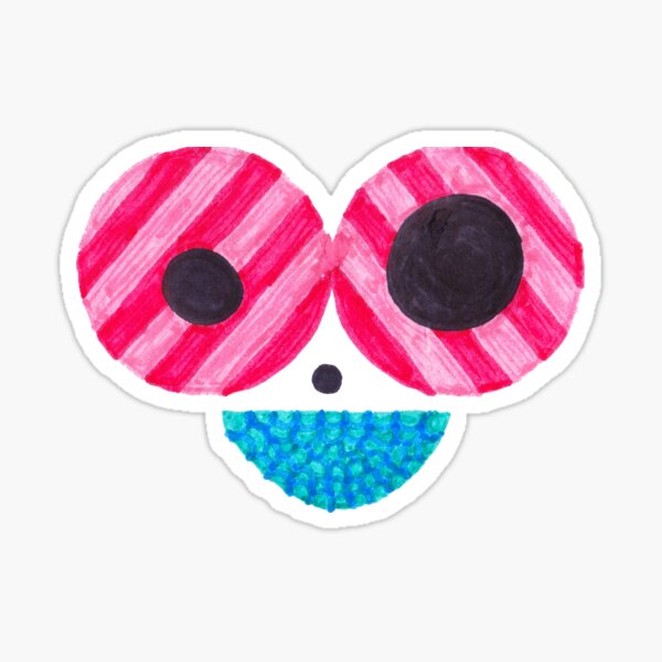 "Freaky Face" Sticker by OneGayFeline | Redbubble