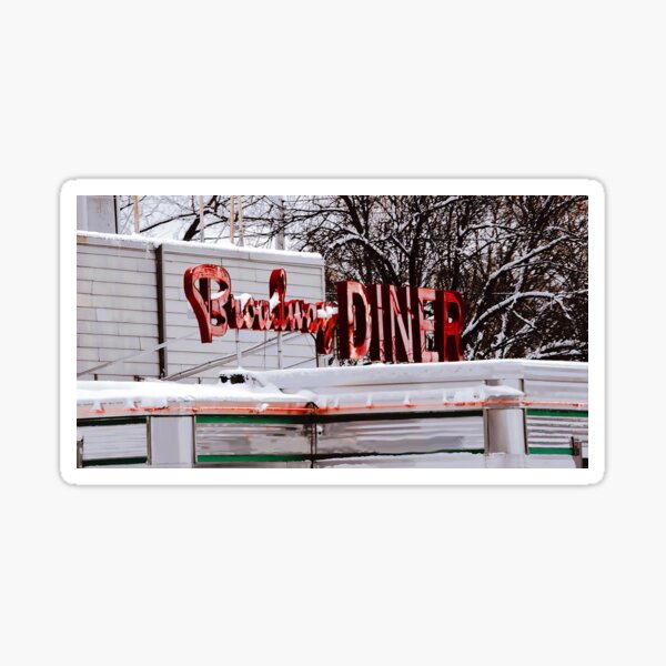 "Retro Broadway Diner " Sticker for Sale by aadventures | Redbubble