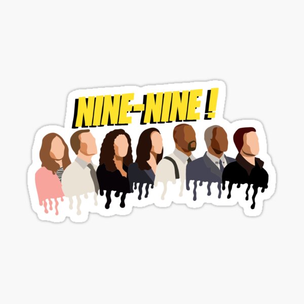 "Nine-Nine!" Sticker for Sale by Somersetdesigns | Redbubble