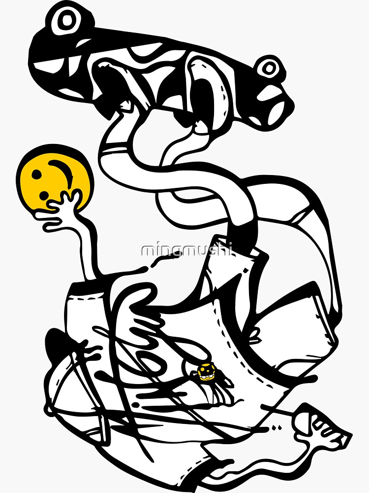 "Face Off" Sticker for Sale by mingmushi | Redbubble