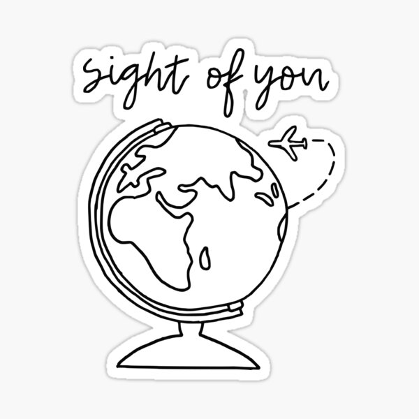 "sight of you sigrid line drawing" Sticker for Sale by Jsmoll | Redbubble