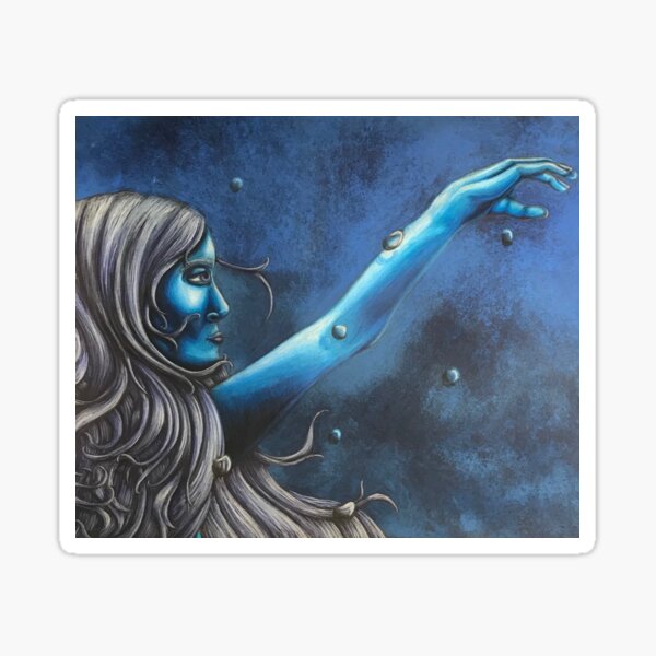 "Drowning" Sticker by cursedart | Redbubble