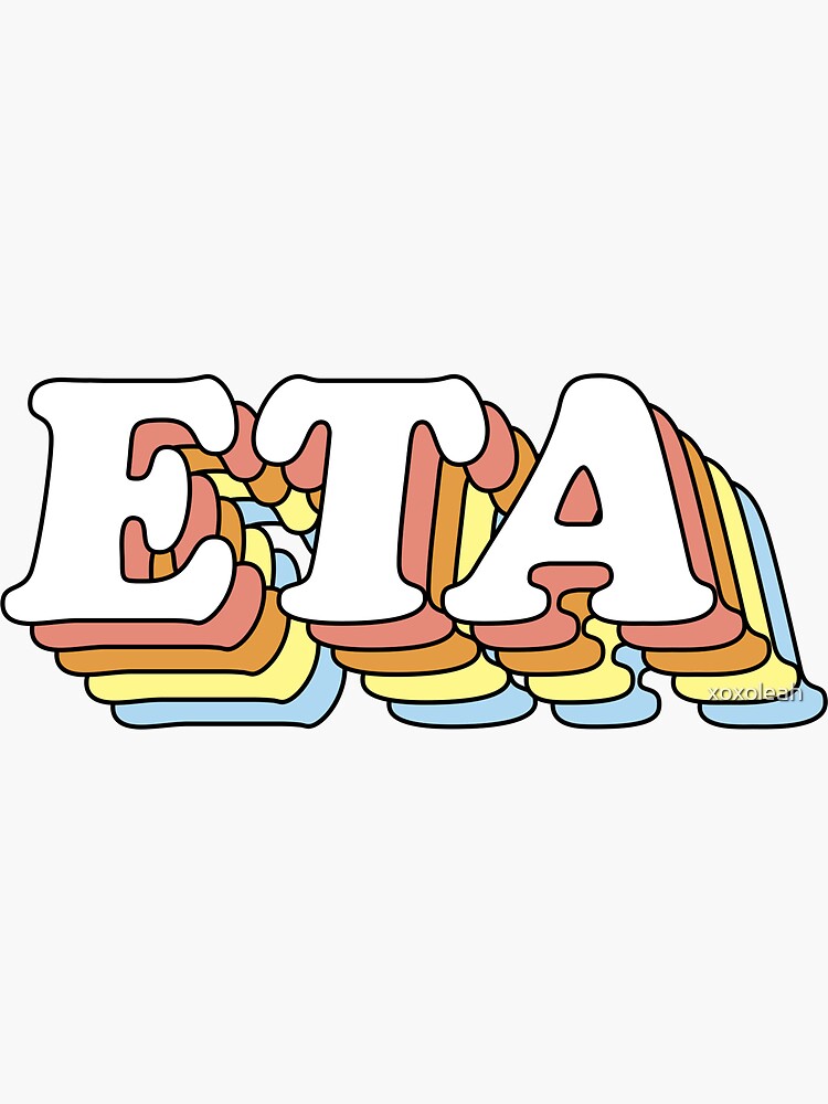 "3D Retro Greek Letter Eta" Sticker by xoxoleah | Redbubble