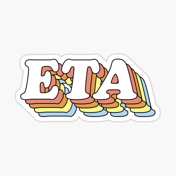 "3D Retro Greek Letter Eta" Sticker by xoxoleah | Redbubble