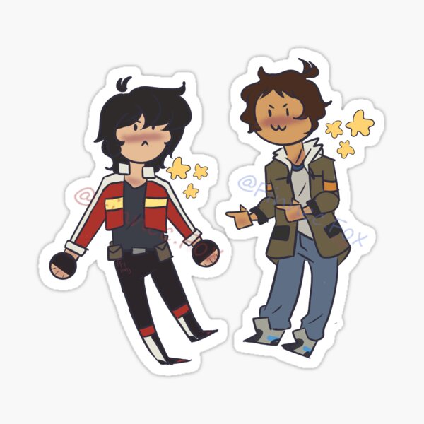 "Voltron Lance and Keith" Sticker for Sale by FinnecFox | Redbubble