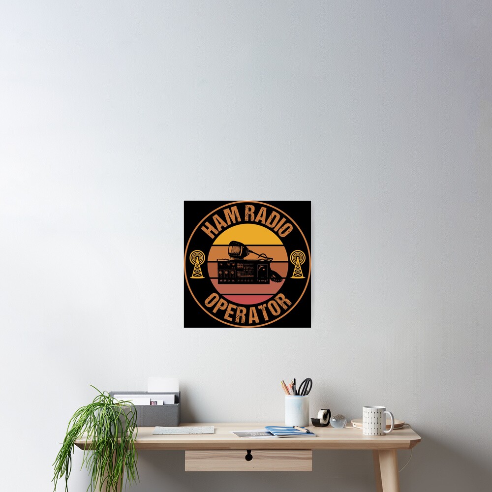 "Vintage Ham Radio Operator" Poster for Sale by Jmack40 | Redbubble