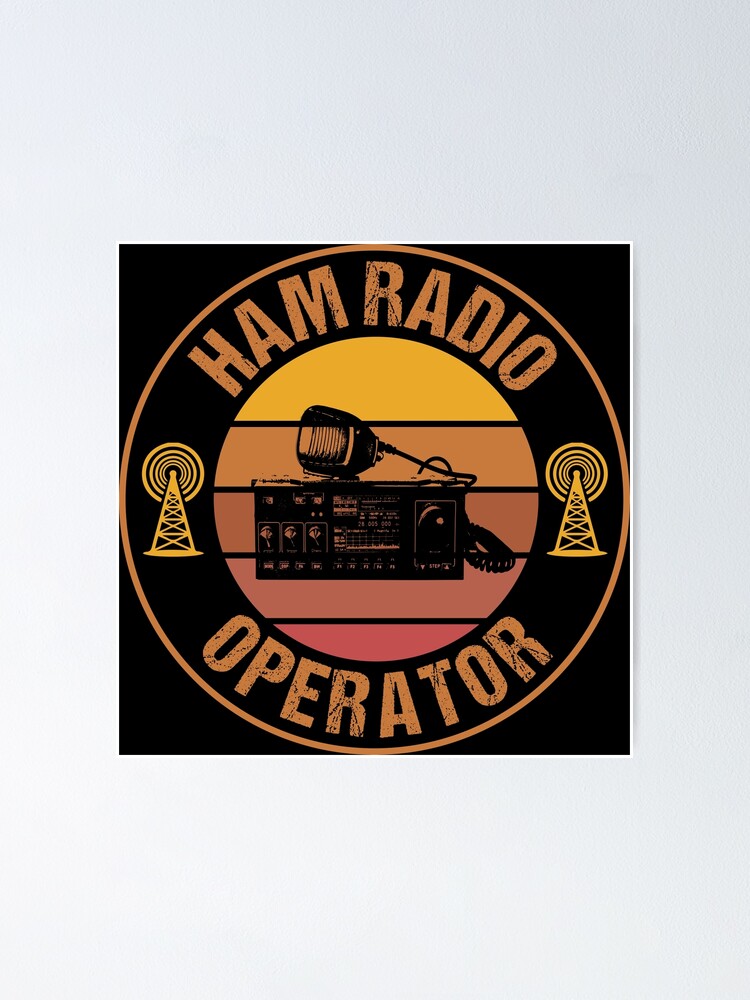 "Vintage Ham Radio Operator" Poster for Sale by Jmack40 | Redbubble