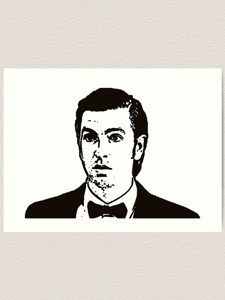 "Cousin Greg From Succession Outline" Art Print by stephensking | Redbubble