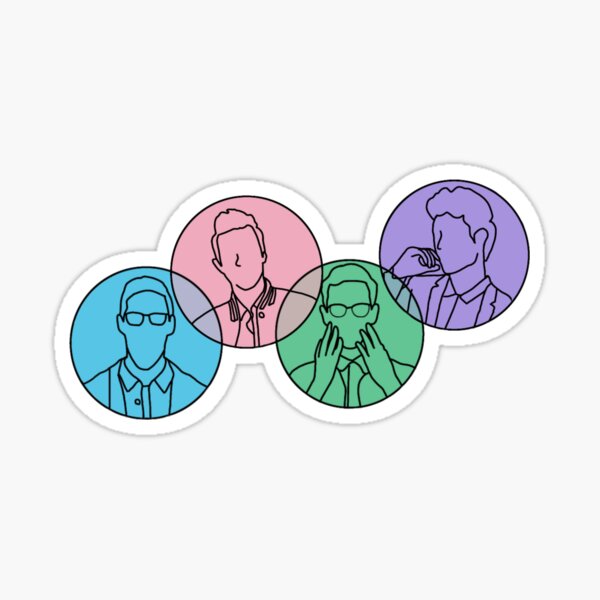 "Try Guys: Colours" Sticker for Sale by torahisanerd | Redbubble