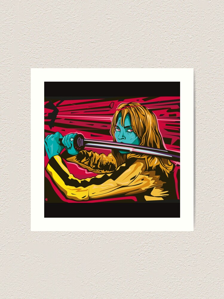 "Black Mamba Kill bill Hanzo Quentin Beatrix kiddo Uma" Art Print for ...